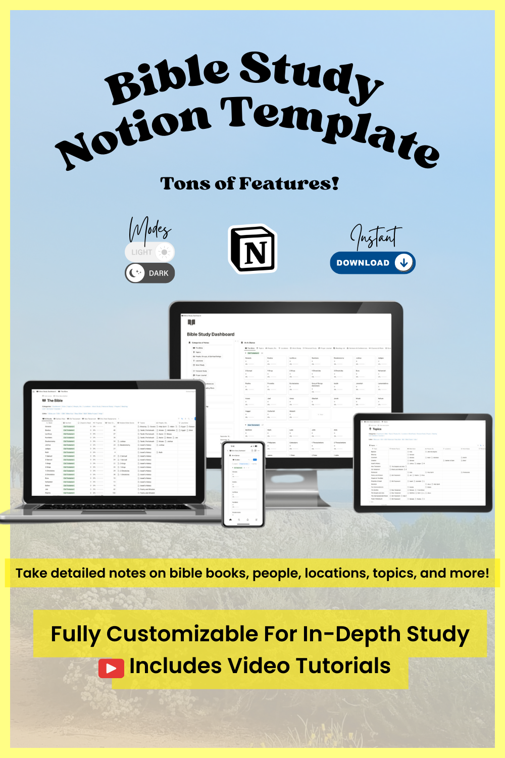 Notion Bible Study Template - Organize Your Bible Study Notes Notion Bible Study Template - Organize Your Bible Study Notes